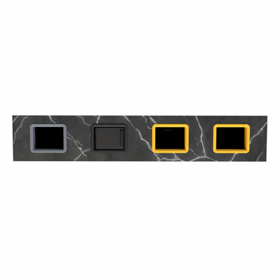 Pôle de tri Origin™ Infinity Quad Slimline 280 litres