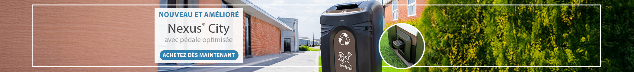Poubelles de tri sélectif Nexus® Évolution City - Glasdon